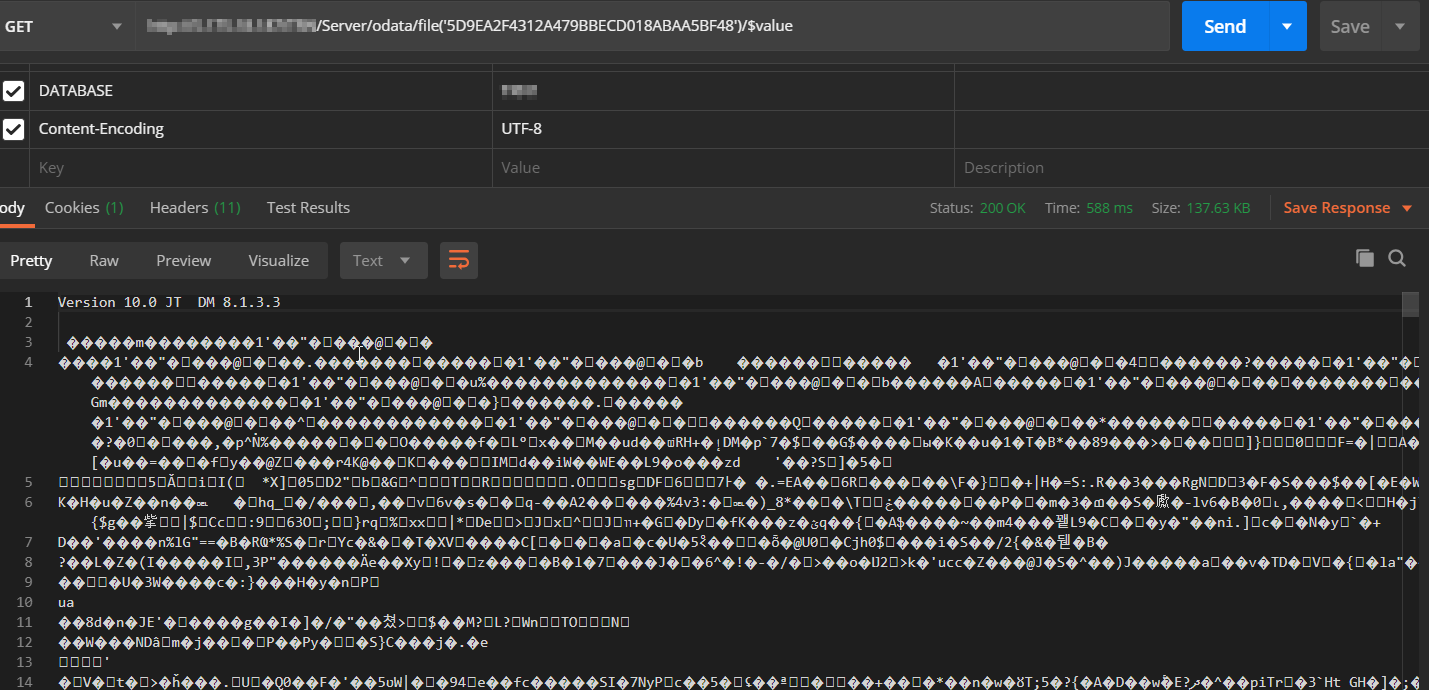 Latin characters are not encoded while downloading files via Rest API ...