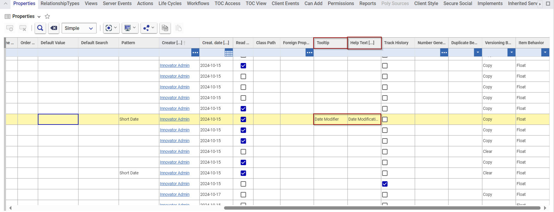 How to implement Tooltip on Form's Field? | Aras